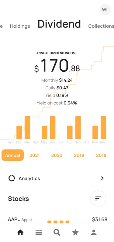 Stock Events - The best Dividend Tracker